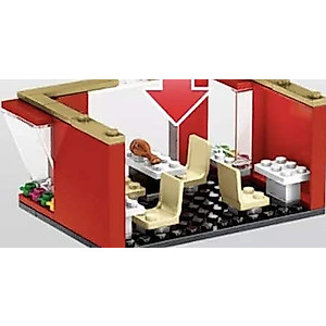 General Jim's City Street Creator Modular Building Blocks Sister Karen’s Fried Chicken Restaurant 282 Piece Toy Bricks Set MOC City Building for Teens and Adults