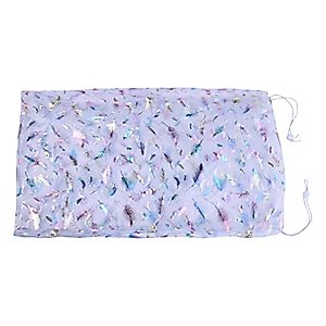 LIUGOU Universal Bird Cage Seed Catcher,Seed Catcher Guard Net Cover,Parrot Nylon Mesh Net Cover,Soft Airy Cage Net Stretchy Skirt for Round Square Cages