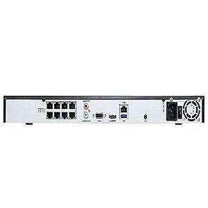 DS-7608NI-Q2/8P H.265 8 Channel PoE 4K 8MP Network Video Recorder NVR, Plug & Play, International Original English Version, Compatible with Hik-Connect, Hard Drive Not Included