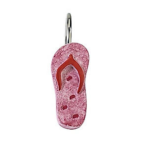 Avanti Linens - Shower Curtain Hooks, Beach Inspired Bathroom Decor, Set of 12 (Beach Mode Collection)