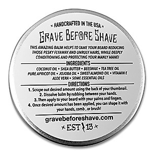 Grave Before Shave™ Bay Rum Beard Balm (4 oz)