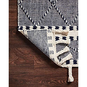 Loloi II Sawyer Collection SAW-02 Navy, Contemporary 9'-3" x 13' Area Rug