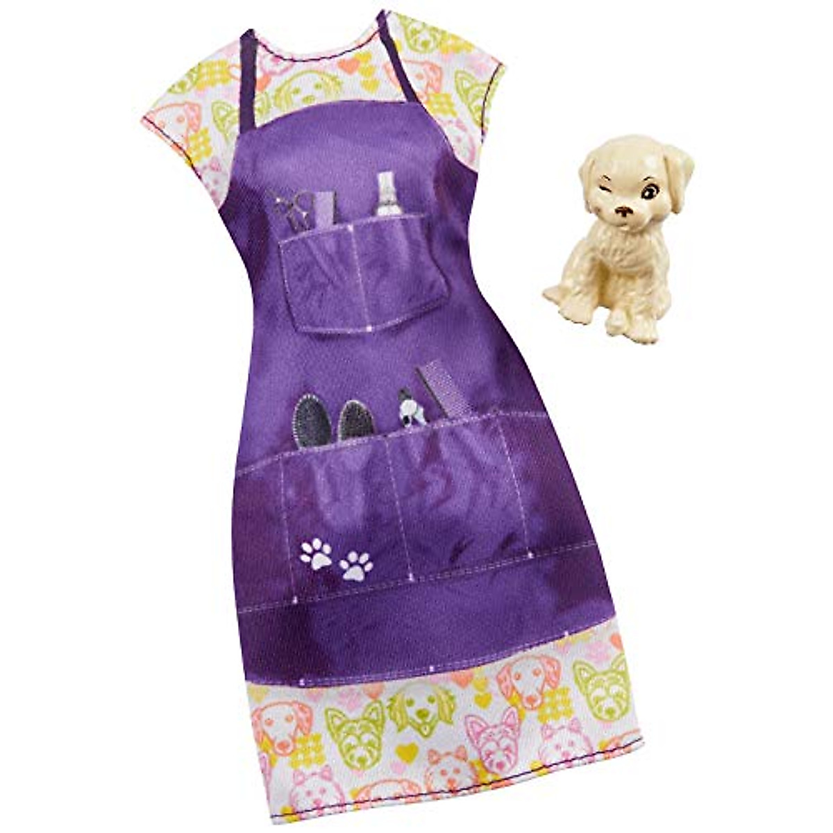 Barbie Clothes - Career Outfit Doll, Pet Groomer with Puppy