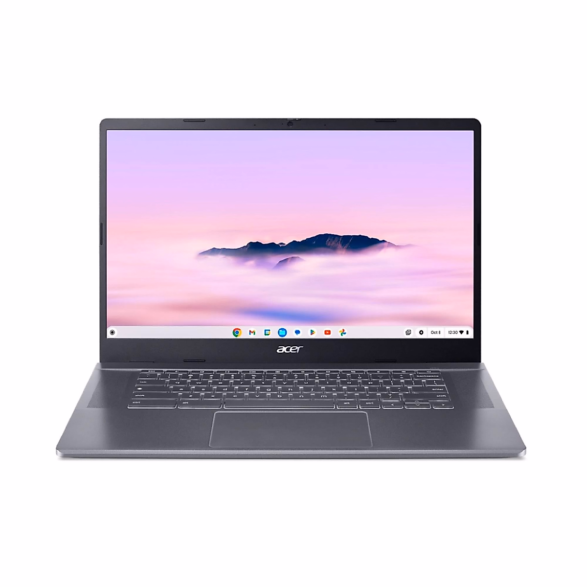 acer Chromebook Plus 515 Performance Laptop 15.6 FHD Intel Core i3-1215U 8GB LPDDR5X 128GB Flash Chrome OS FHD Camera Steel Gray (Renewed)
