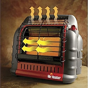 Mr. Heater F274805 Big Buddy Propane Tank Powered Heater (2-Pack) - Indoor and Outdoor Use - Portable Heating for Camping, Tents, Garage (2 Items)
