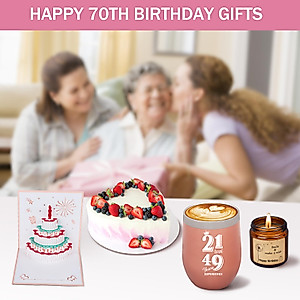 70th Birthday Gifts For Women, Happy 70th Birthday Gifts Basket For Her Mom Sister Wife Best Friend Aunt Turning 70, Birthday Gift For 70 Year Old Woman, Unique Birthday Gift Box Ideas