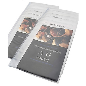 Set of 2 Clear Premium Quality Checkbook Wallet Insert from AG Wallets