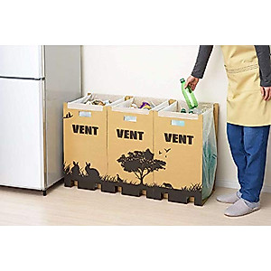SANKA Forest Paper Dust Stand, 10.9 gal (45 L), Set of 3
