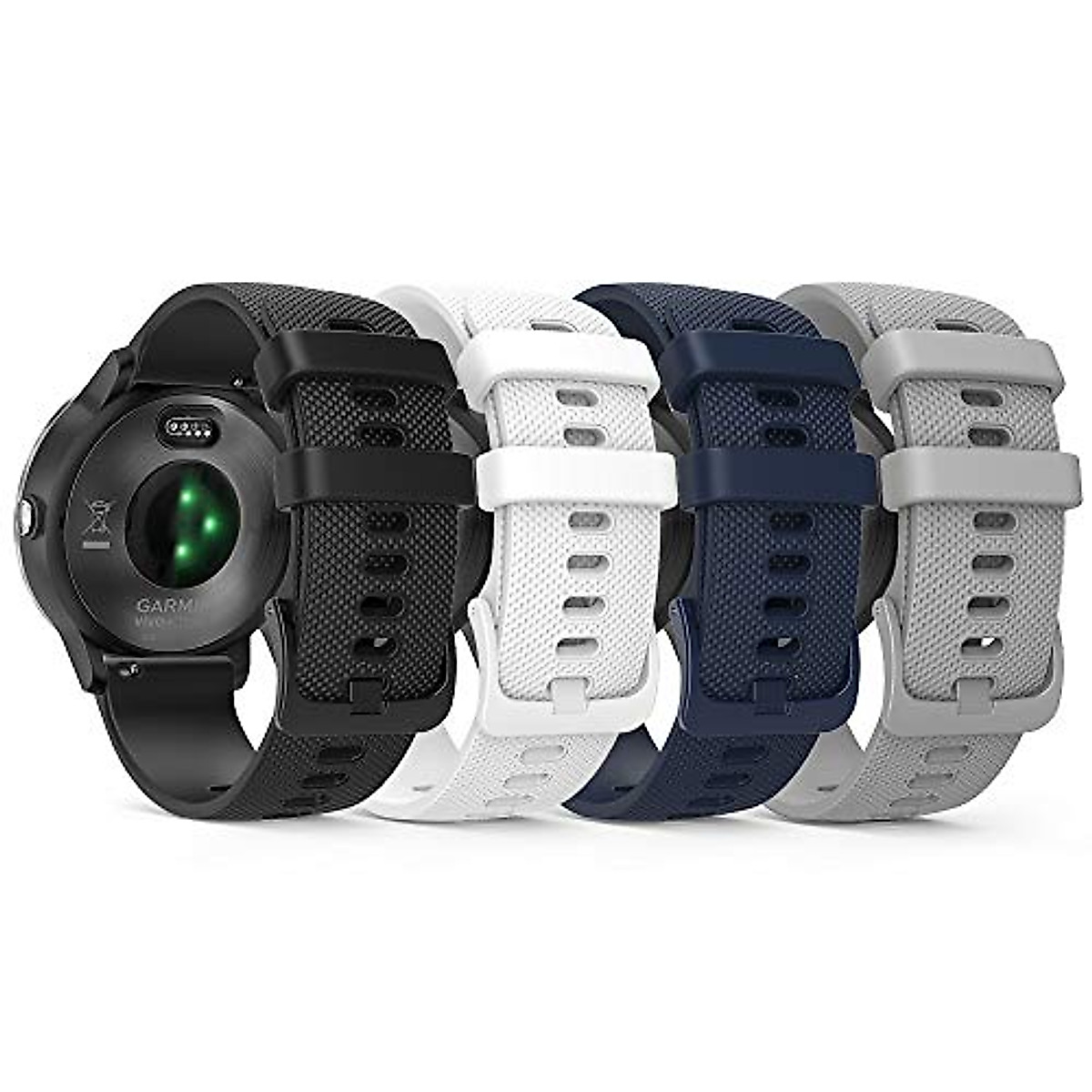 TUSITA Quick Release Watch Band 20mm Replacement for Garmin Vivoactive 3 Music,Venu Sq,Vivomove HR, Approach S40, Forerunner 245,Galaxy Watch 4 Classic 42mm, Amazfit GTS 2 2e Mini, Bip U, Ticwatch E3