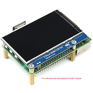 waveshare 3.2inch IPS LCD Display (H) for Raspberry Pi 4B/3B+/3B/2B/Zero/Zero W/Zero WH and Jetson Nano and Windows 11/10/8.1/8/7, 480×800 Pixel, Adjustable Brightness, No Touch