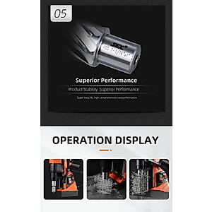 LYXC M2AL HSS Annular Cutter Set 10pcs 3/4'' Weldon Shank 1'' Cutting Depth 7/16" Cutting Diameter for Mag Drill Press