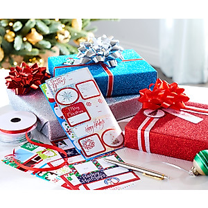 American Greetings Christmas Gift Tags Self-Adhesive, Holiday Designs (112-Count)