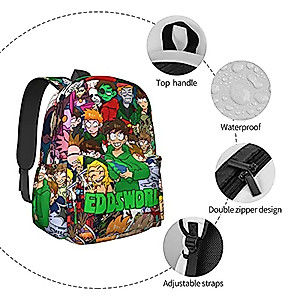 Ujxoihl Anime Backpack Funny Travel Laptop Backpack Business Daypack Computer Bag For Teen Boys And Girls, Black