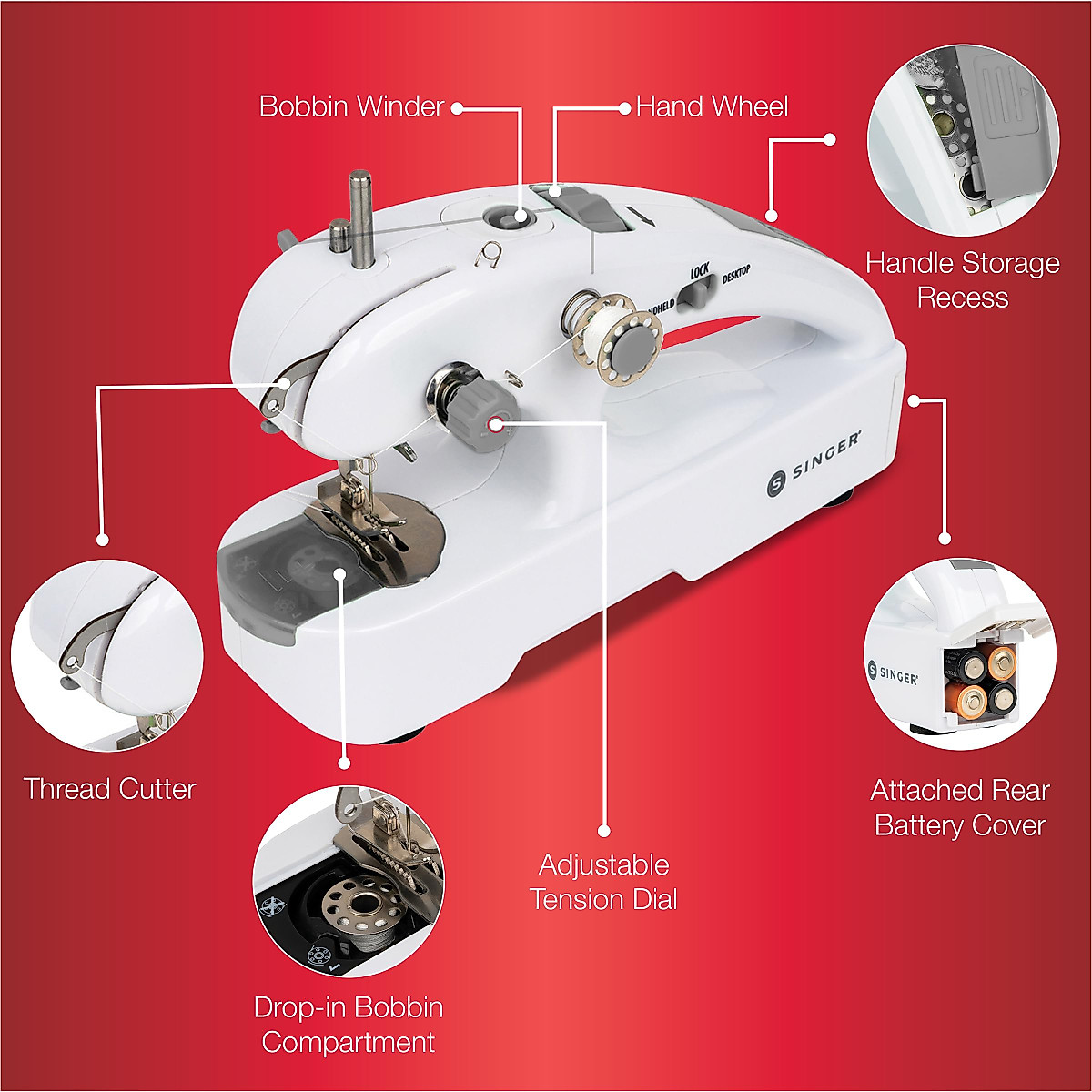 SINGER Stitch Quick + Portable Cordless Mending Machine Bundles (Two Thread Sitch Quick + & Bundle)