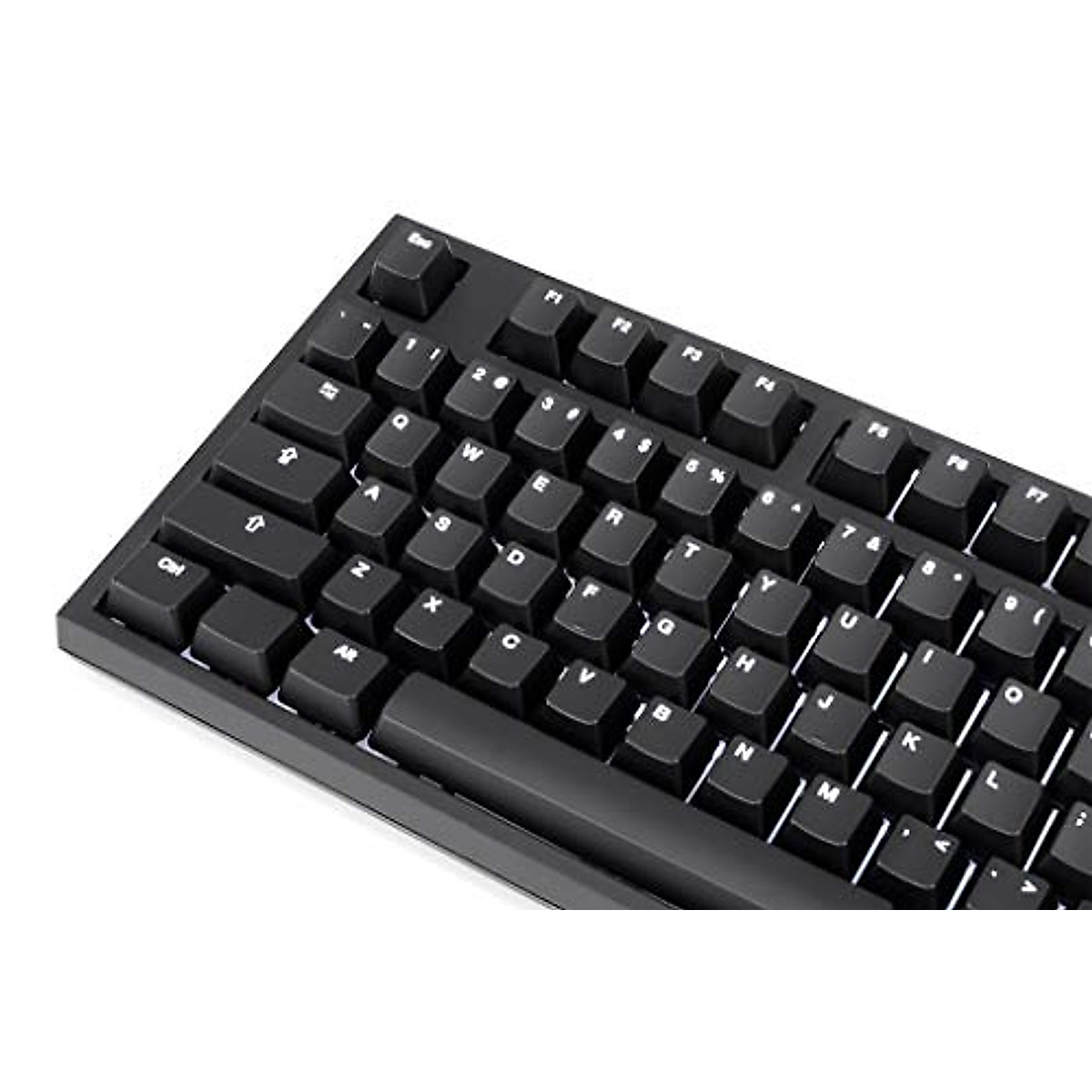 Code V3 104-Key Illuminated Mechanical Keyboard - White LED Backlighting, Black Case (Cherry MX Blue)