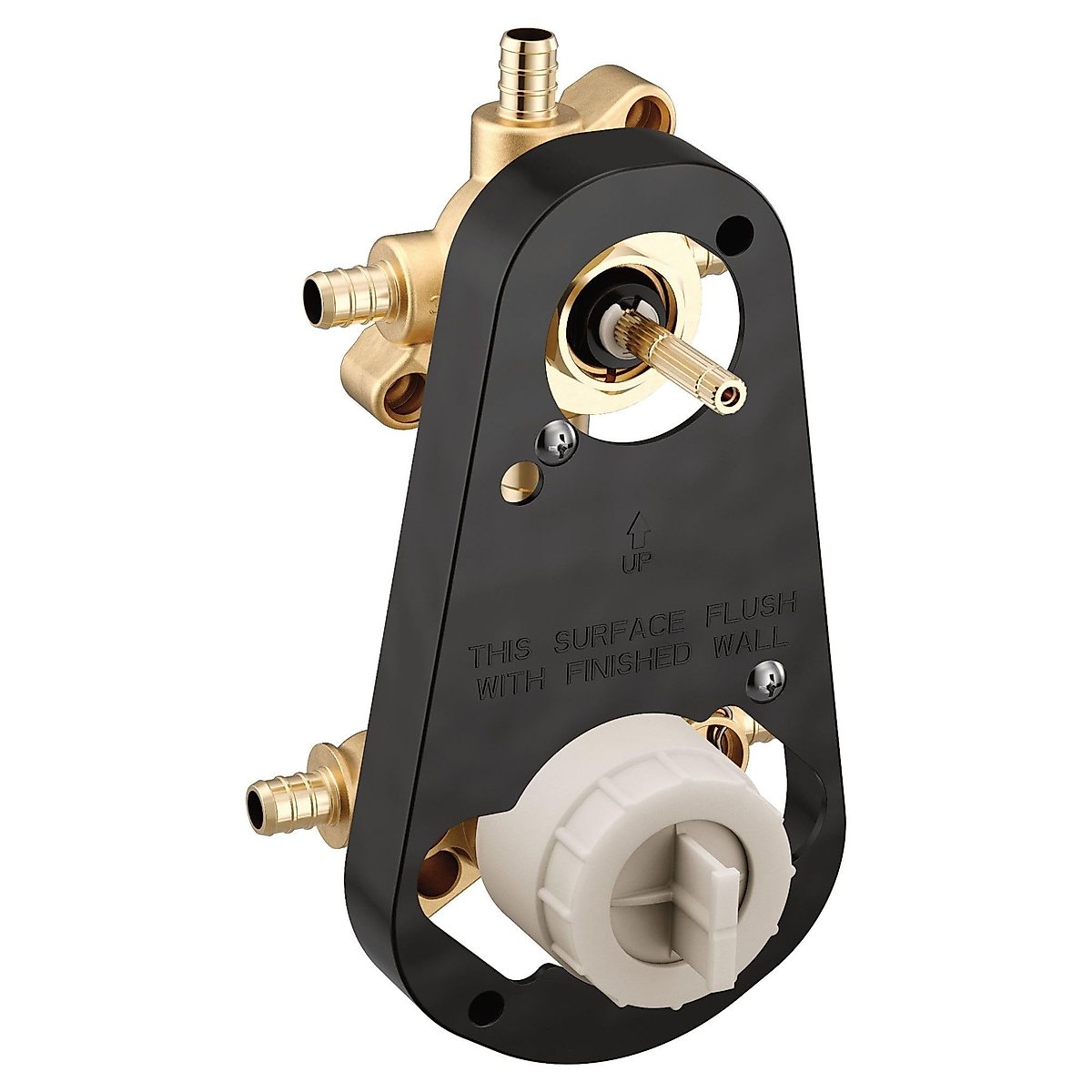 Moen M-CORE Mixing Valve with 2 or 3 Function Integrated Transfer Valve with Crimp Ring PEX Connections and Stops, U232XS