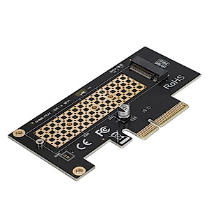 PCIe NVMe Adapter, M.2 NVMe (M Key) SSD to PCI-Express 3.0 GEN3 X4, Support M.2 NVMe 2230 2242 2260 2280 SSD, High Speed 40Gbps