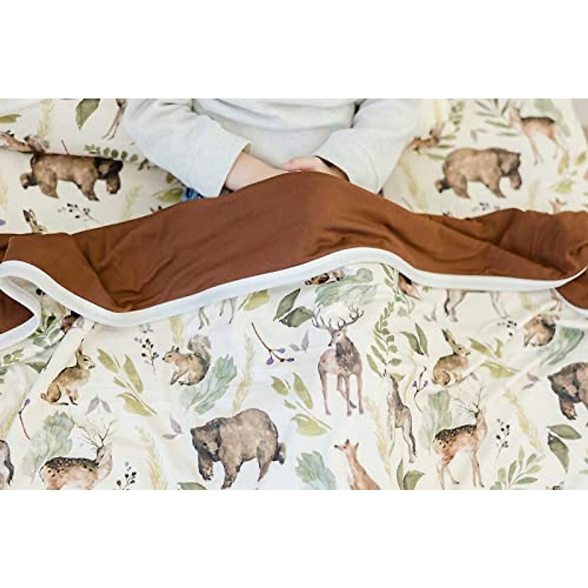 Pobi Baby Premium Baby Blanket, Soft Stretchy Quilt for Babies, Toddlers, Kids (Wildlife Animal)