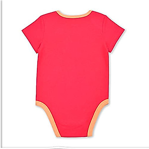 Sesame Street Boys’ 4 Pack Bodysuit for Newborn and Infant – Blue/Red/Grey/White