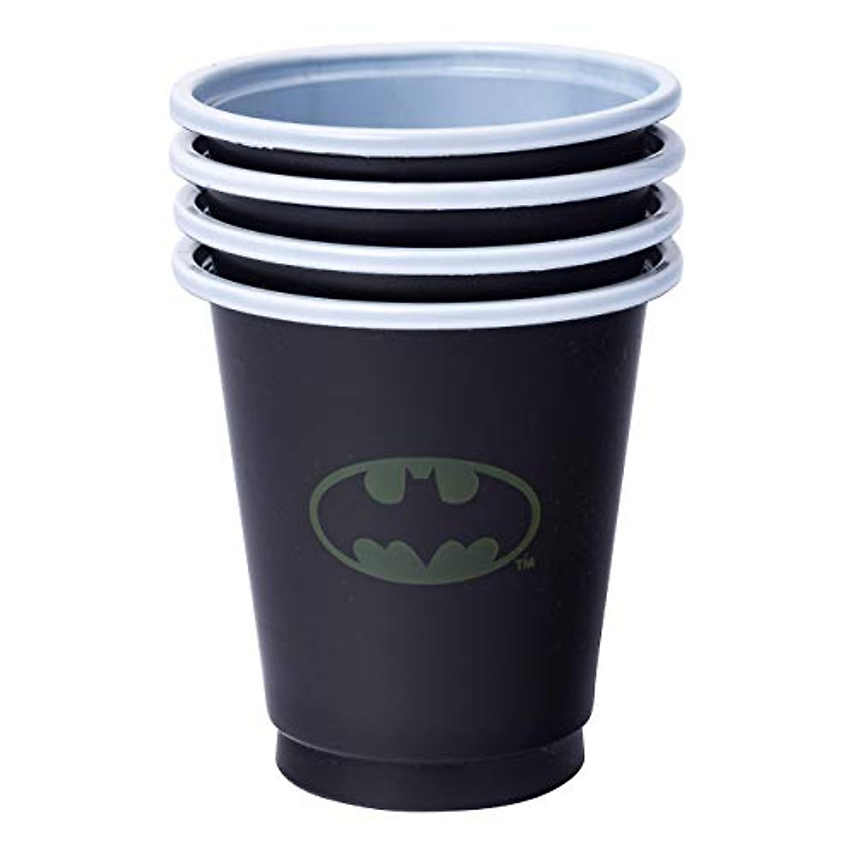 Silver Buffalo DC Comics Batman 20 Pack Disposable Mini Plastic Party Drinking Cups, 2 Ounces