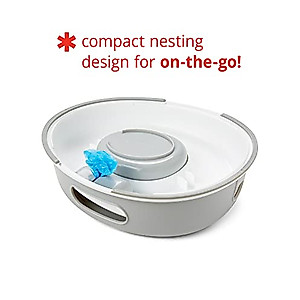 Skip Hop Potty Training Toilet, Go Time 3-in-1 Potty, White/Grey