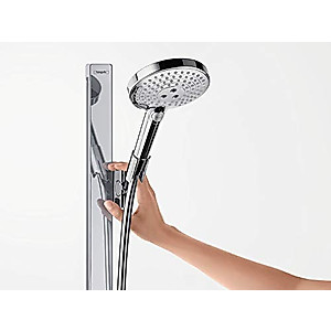 Hansgrohe 27648000 Raindance Select S 120, 3 Sprays with Unica'E Rail 90 cm and soap Dish Shower Set, 0.90 m, Chrome