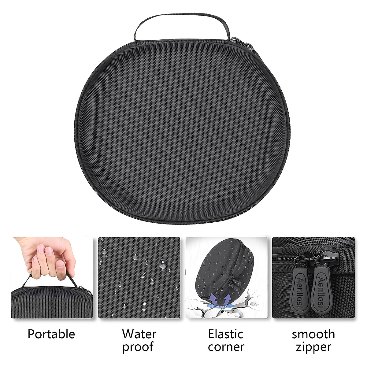 Aenllosi Hard Carrying case Compatible with Playstation 5 Pulse 3D Wireless Headset (Black)