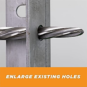 Jerax tools M2 HSS Taper Chucking Reamer 4pcs Set, 3/8", 1/2", 5/8", 3/4", Fit 3/8" or 1/2" Shank Chuck, Spiral Flute, Bridge/Construction Reamer for Steel, Alloy, Aluminum, Wood, Plastic