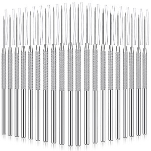 Lasnten Ceramic Needle Modeling Clay Carving Tools Stainless Steel Clay Needle Polymer Detail Pottery Tool Kit Pottery Sculpture Needle Supplies for Sculpting Carving Texture Art (50 Pcs)