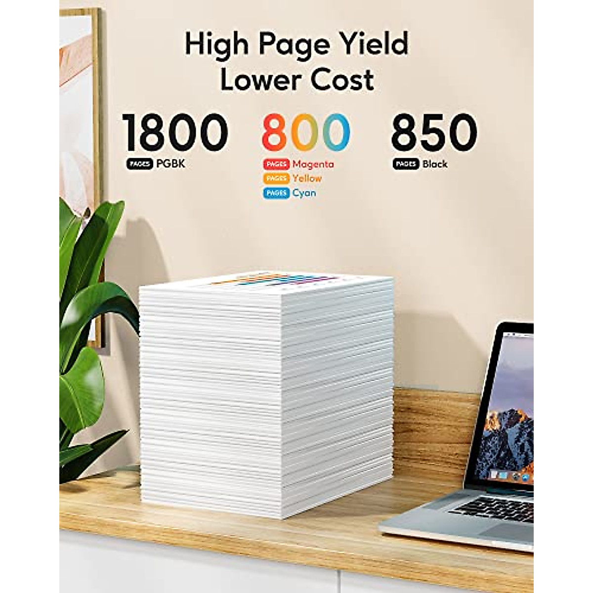 PGI-280 XXL/CLI-281 XXL Ink Cartridge 5 Color Value Pack Replacement for Canon 280 281 Ink Cartridges Compatible with Printer PIXMA TR8520 TR8620 TR7520 TR8600 TS6120 TR8500 TS6220 TS9120