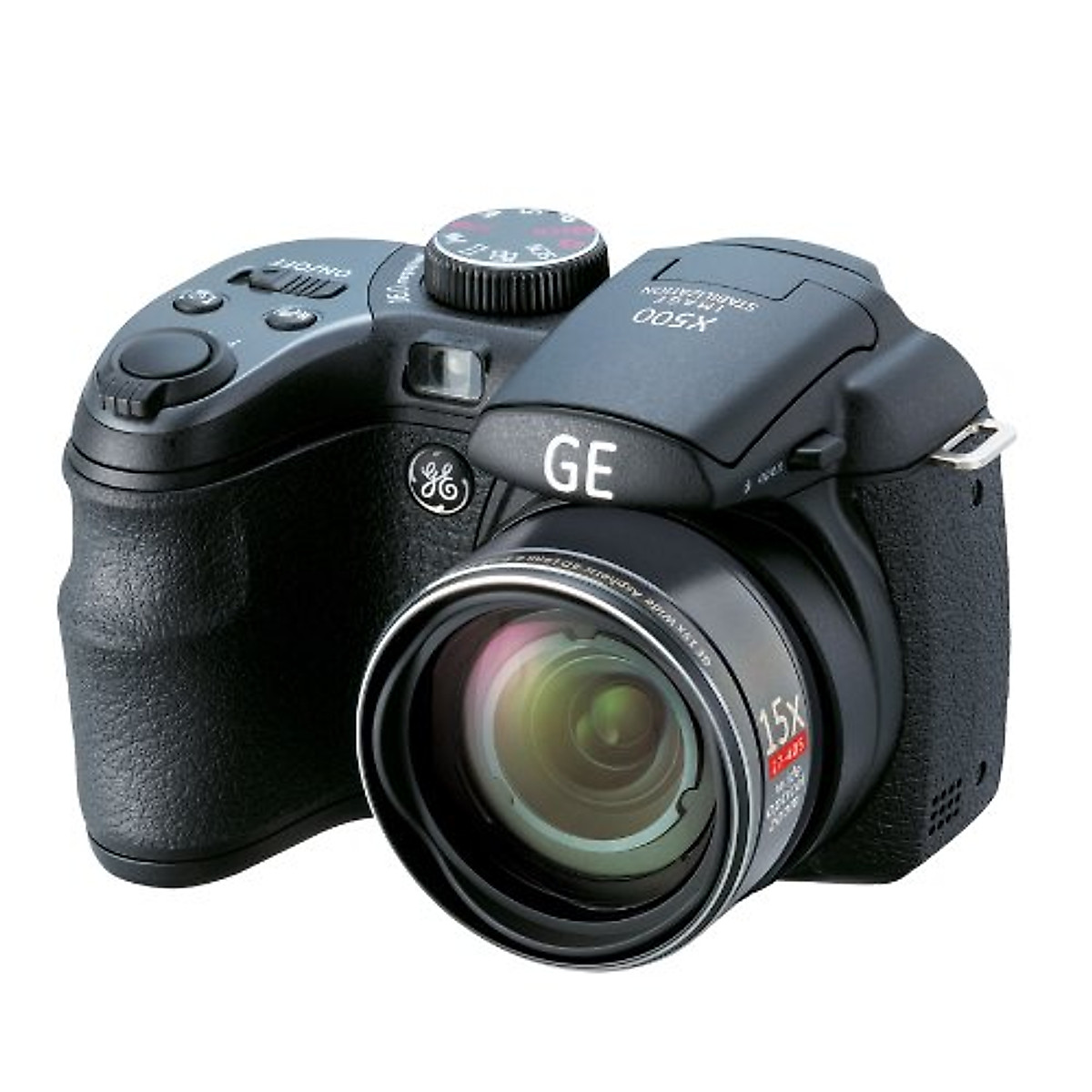 GE Power Pro X500-BK 16 MP with 15 x Optical Zoom Digital Camera, Black (OLD MODEL)