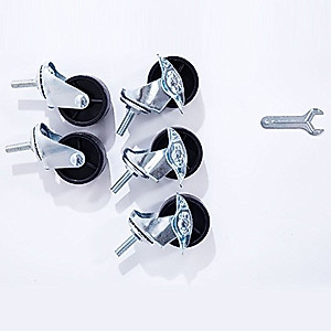 KCHEX 6-Tier NSF Corner Shelving/w Wheels, 28" D x 28" W x 72" H Heavy Duty Wire Steel Shelf Garage Storage Shelving Rack Chrome