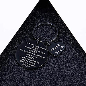 Boss Coworker Leaving Going Away Keychain Gifts for Men Women Leader Mentor Colleague Goodbye Farewell Appreciation Thank You Retirement Gifts for Him Her Team Friends Birthday Christmas Key Chain