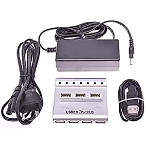 Premium Cord USB 2.0 Hub 7-Port with Power Supply