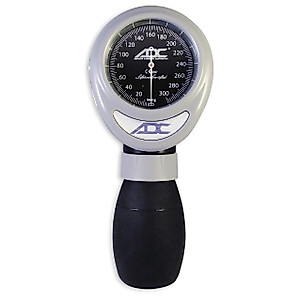 ADC - 732-BK Multikuf 732 4-Cuff EMT Kit with 804 Portable Palm Aneroid Sphygmomanometer, Child, Small Adult, Adult and Large Adult Blood Pressure Cuffs (13-50 cm), Nylon Zipper Storage Case, Black