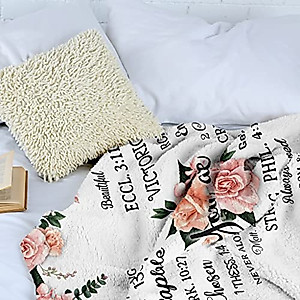 Kituzol Christian Gifts Blanket 50"x60" - Religious Gifts for Women - Christian Birthday Gifts - Best Christian Inspirational Gift - Faith Gifts for Women Throw Blankets - Awesome Spiritual Gifts Idea