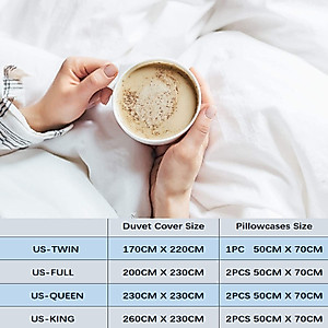 LUVIVIHOME 3PCS Snowman Duvet Cover King Bedding, Christmas Bedding, Light Blue Bedding, Boys Girls Kids Bedding, Holiday New Year Xmas Gifts Christmas Comforter Bedspread Quilt Cover, 2 Pillow Cases