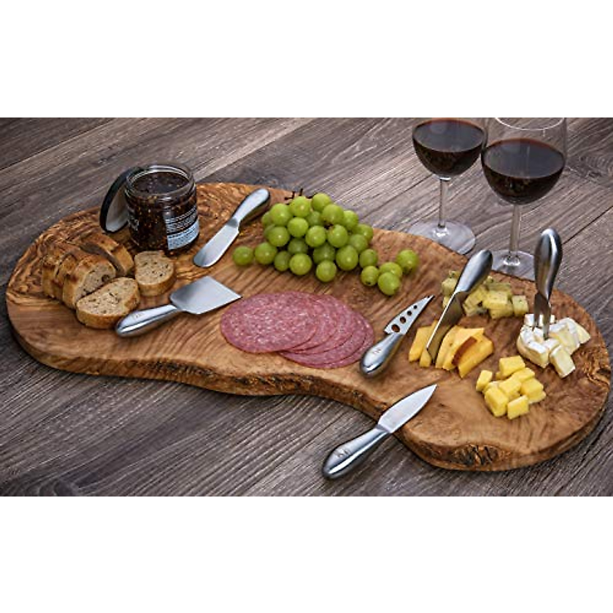 Hudson Essentials Stainless Steel Cheese Knife Set – 6 Knives