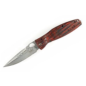 Mcusta Seki Japan MC-183G Leyasu Red & SPG2 San Mai Folding Hunter Knife