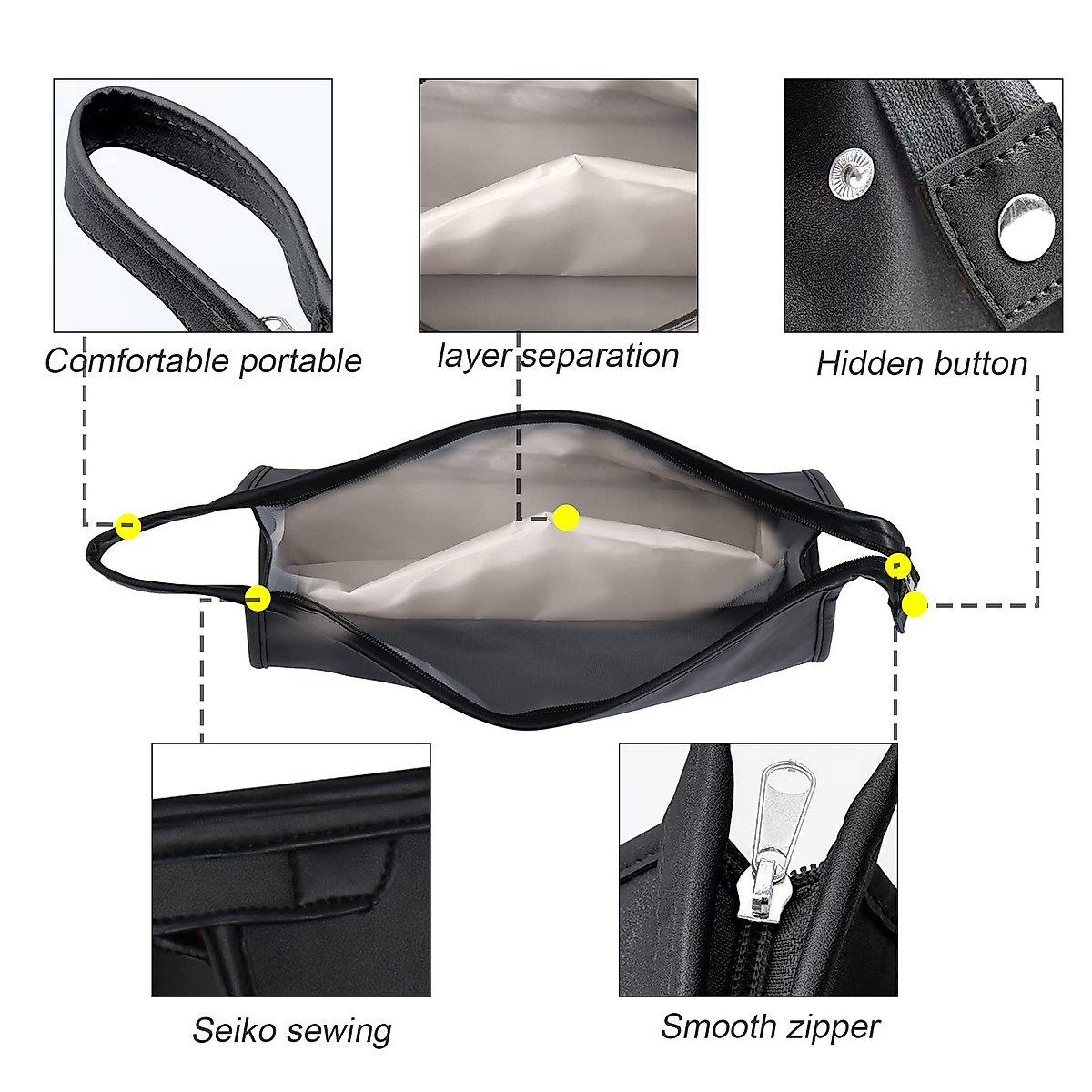 Travel Case for Dyson Airwrap Styler/Shark Flexstyle, Portable Carrying Case for Dyson Supersonic Hair Dryer, Waterproof Anti-scratch Dustproof Shockproof Protection Organizer Travel Storage