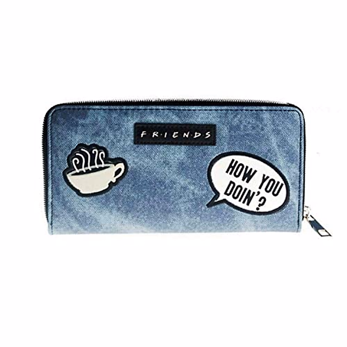 Classic Series Friends Coffee Shop Logo Zip Around Clutch Wallet