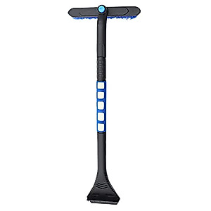 LIOOBO Metal Snow Shovels Snow Remover Brush for Car: Snow Brush and Detachable Ice Scraper Shovel Ergonomic Foam Grip Car Clean Tool for Cars Trucks SUV Multitools Snow Pusher Shovel