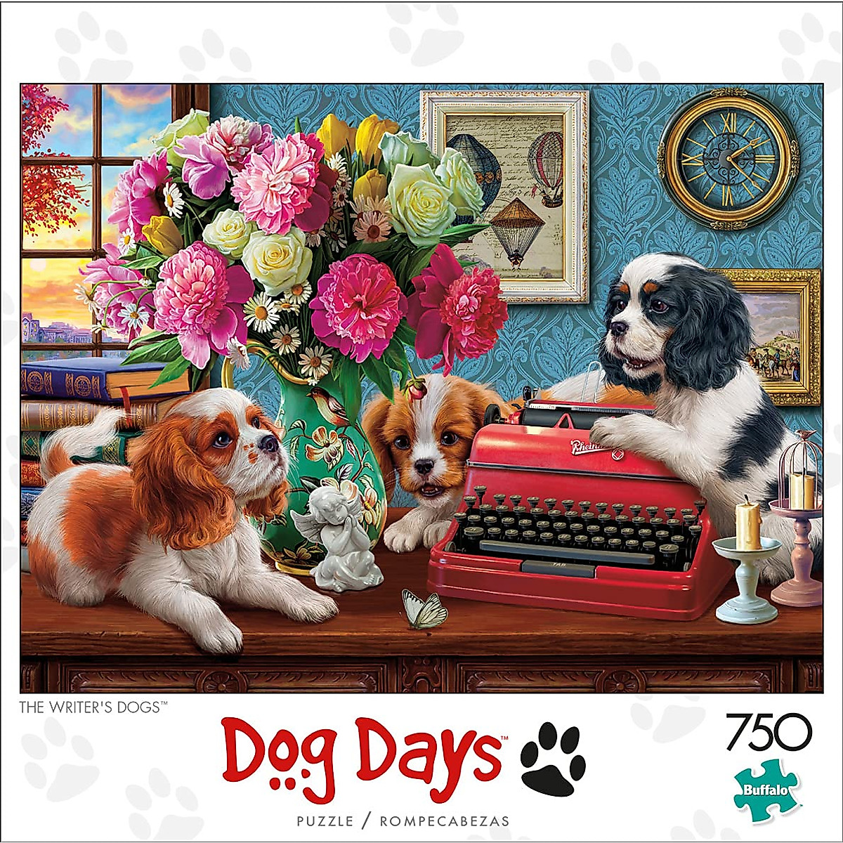 Buffalo Games - Image World - The Writer's Dogs - 750 Piece Jigsaw Puzzle for Adults Challenging Puzzle Perfect for Game Nights - Finished Puzzle Size is 24.00 x 18.00