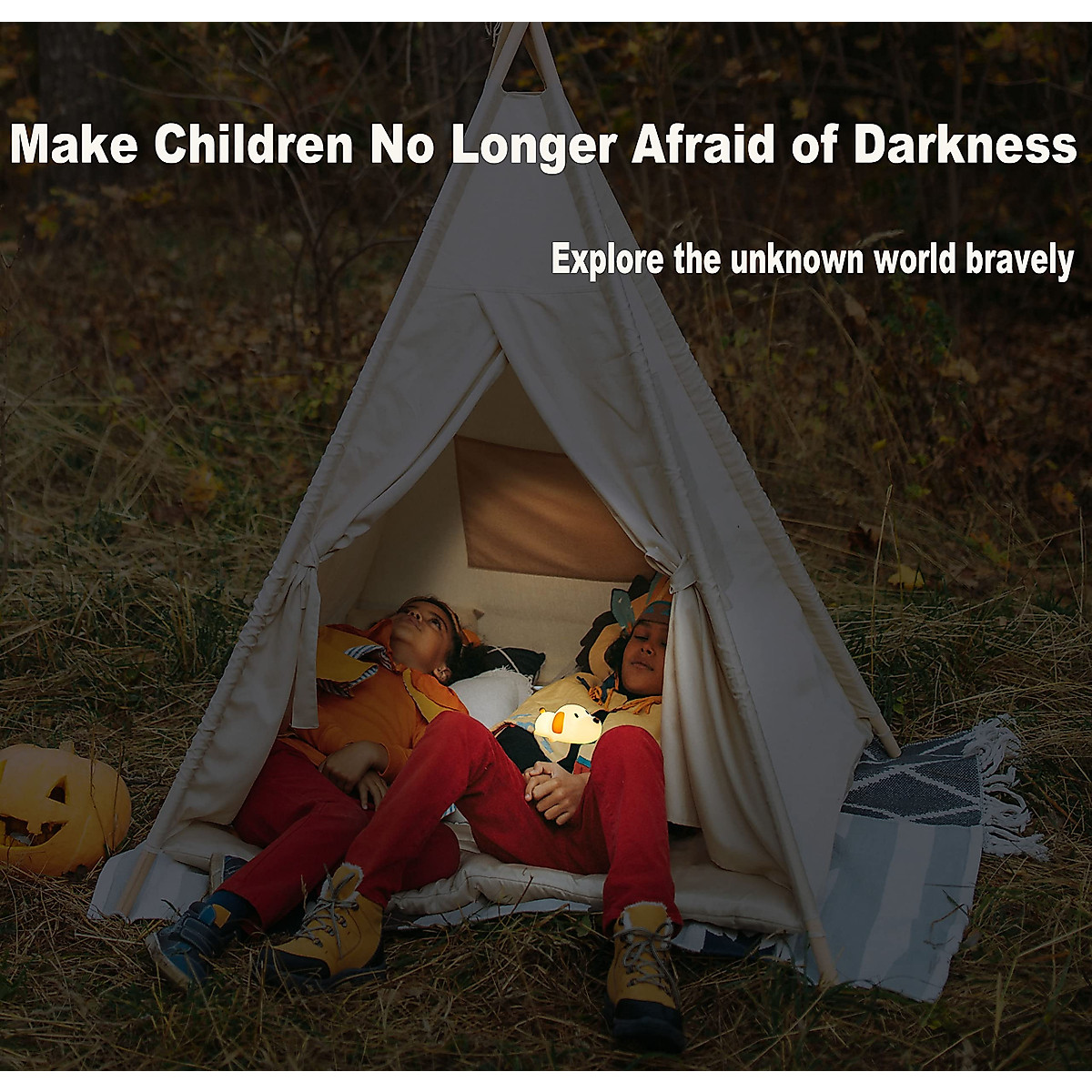 HAPPYBAG Kids Night Light,Cute Soft Silicone Dog Lamp Dimmable Nursery Portable Puppy Kawaii Lamps,Bedside Lamp for Baby and Toddler,Boy Girls