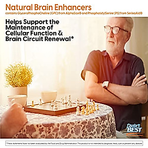 Doctor's Best Natural Brain Enhancers, Non-GMO, Vegan, Gluten Free, 60 Veggie Caps (DRB-00214)