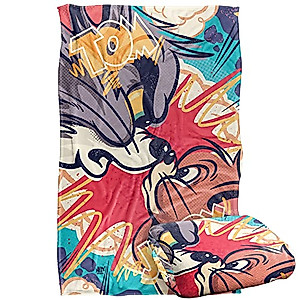 WB 100: Blanket, 36"x58" Jappy Agoncillo Tom and Jerry Silky Touch Super Soft Throw Blanket