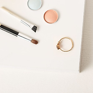 Carleen 18K Solid Rose Gold Round Pink Tourmaline Ring Dainty Fine Jewelry Butterfly Rings for Women (7)