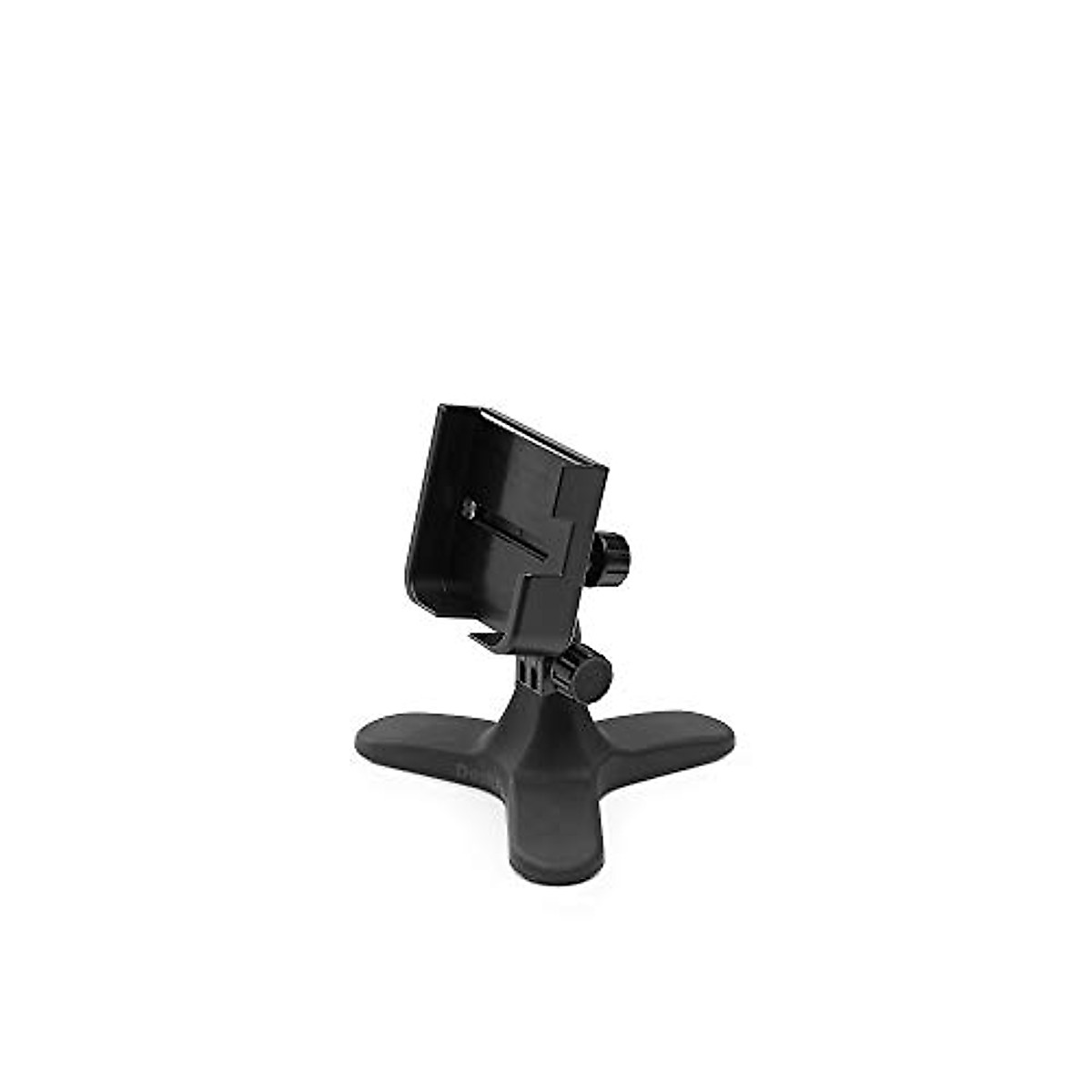 WeatherTech DeskFone Two View Universal Phone Holder for Flat Surfaces, Office, Kitchen, Nightstand - Black Plastic Knobs