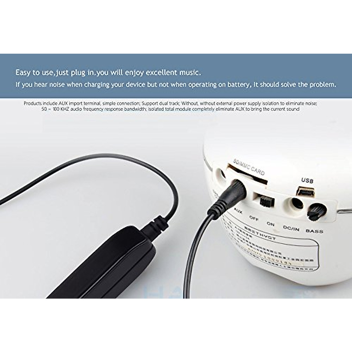Kript HiFi Ground Loop Isolator for Audiophile Low Frequency Can Reach 20hz Music Without Distortion