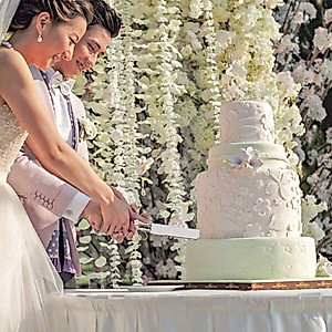 Rustic Wedding Cake Serving Set Wedding Cake Knife and Server Set Pizza Pie Server Set for Anniversaries Birthdays Christmas Parties